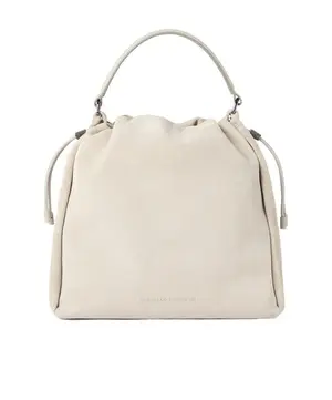 Brunello Cucinelli Monili Drawstring Shoulder Bag