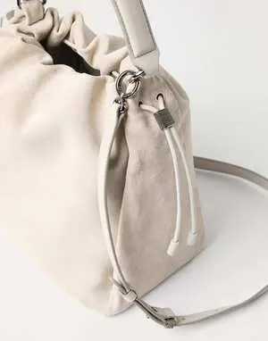 Brunello Cucinelli Monili Drawstring Shoulder Bag