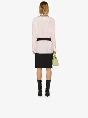 Givenchy Metallic Zipped Midi Skirt
