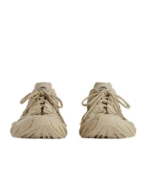 Balenciaga Monday" Lace-up Sneakers - Beige