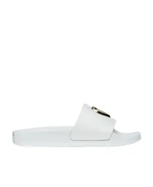 Red Valentino Open Toe Slides With Heart Detail