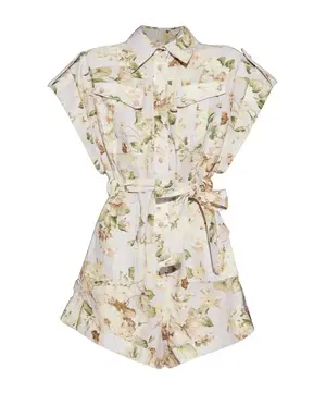 Zimmermann Acacia Playsuit - White