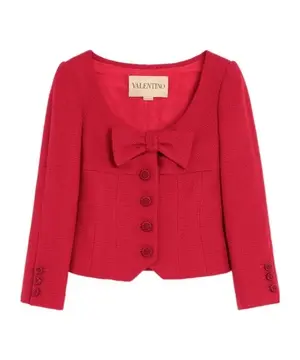 Valentino Garavani Bow Detail Button-up Jacket