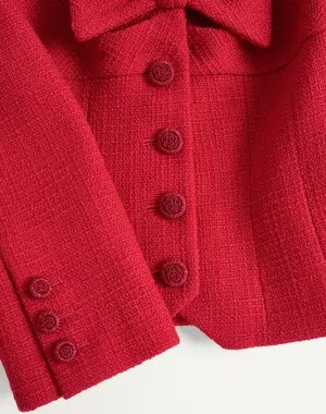 Valentino Garavani Bow Detail Button-up Jacket