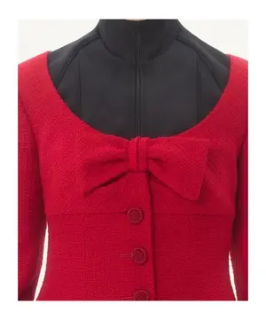 Valentino Garavani Bow Detail Button-up Jacket