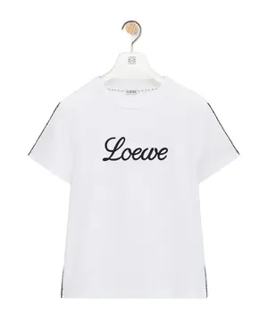 Loewe Logo Detail Crewneck T-shirt - White