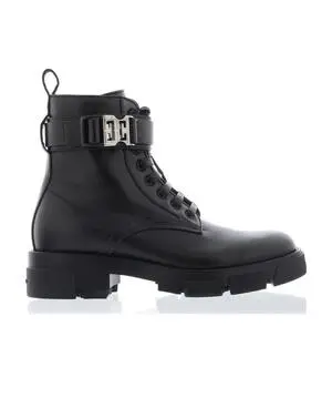 Givenchy Round Toe Lace Up Ankle Boots