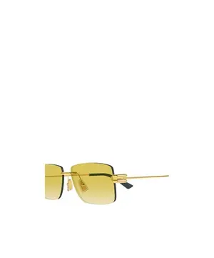 Bottega Veneta Rimless Square Sunglasses - Golden