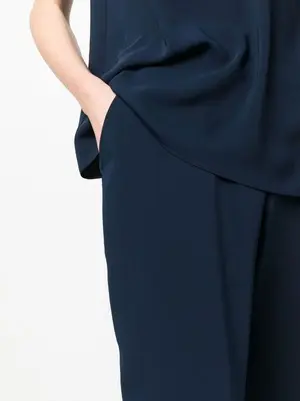 P.a.r.o.s.h Elasticated-waist Straight Leg Trousers - Black