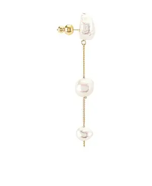 Cult Gaia Atum Pearl Embellished Drop Earrings - White