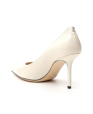 JIMMY CHOO Love 85 Pointed Toe Pumps - White