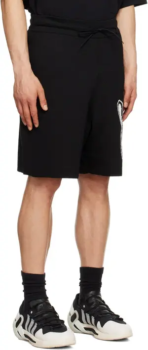 Y3 High-waisted Knitted Shorts With Logo