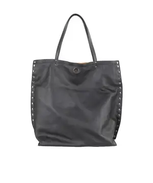 ZANELLATO Aspasso Studded Medium Tote Bag - Black
