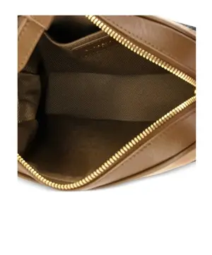 Burberry House Check Canvas Small Camera Bag - Brown