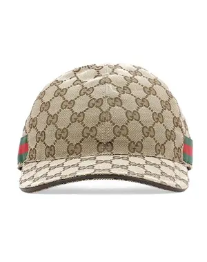 Gucci Gg Monogram Baseball Cap - Brown