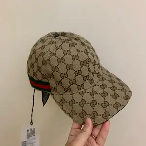 Gucci Gg Monogram Baseball Cap - Brown