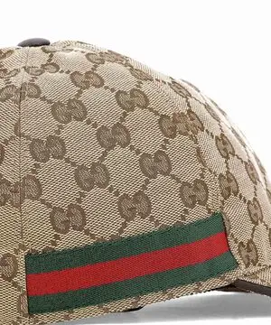 Gucci Gg Monogram Baseball Cap - Brown