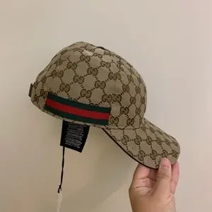 Gucci Gg Monogram Baseball Cap - Brown