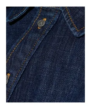 Loewe Draped Denim Shirt With Engraved D-rings