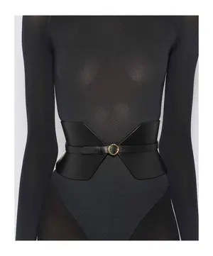 Alaïa Double Bustier Belt - Black
