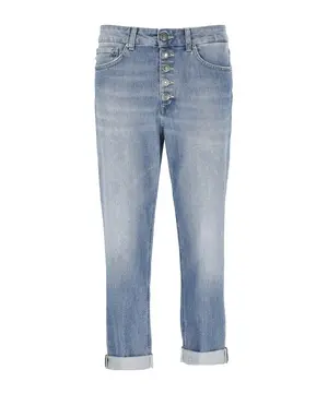 DONDUP Jewel Button Straight-leg Jeans - Blue