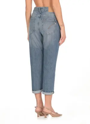 DONDUP Jewel Button Straight-leg Jeans - Blue