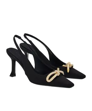 FERRAGAMO Embellished Slingback High-heeled Sandals