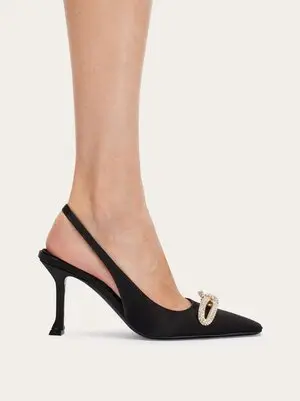 FERRAGAMO Embellished Slingback High-heeled Sandals