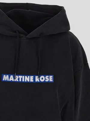Martine Rose Long-sleeved Hooded Sweatshirt With Lettered Logo