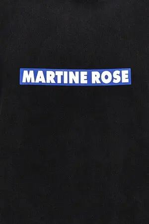 Martine Rose Long-sleeved Hooded Sweatshirt With Lettered Logo