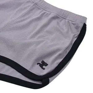 COURREGES Contrast Trim Mini Shorts - Gray