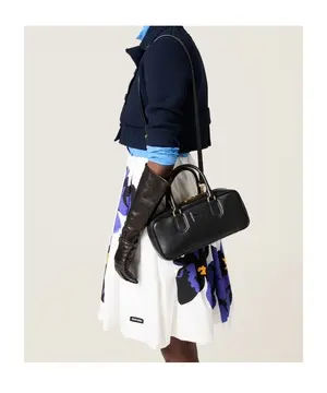 Miu Miu Arcadie Leather Top Handle Bag