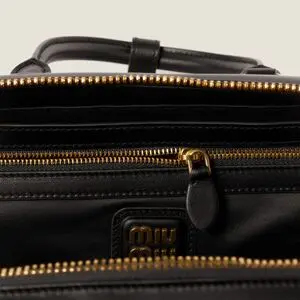 Miu Miu Arcadie Leather Top Handle Bag