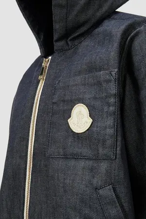 Moncler Direna Hooded Denim Jacket