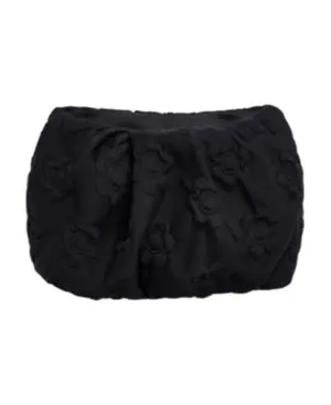 Sportmax Jacquard Geometric Ruched Puffball Mini Skirt