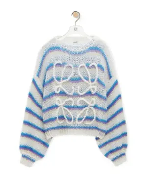 Loewe Anagram Knitted Jumper - White