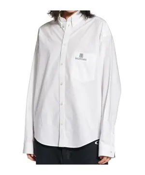 Balenciaga Oversized Button-up Shirt With Classic Collar