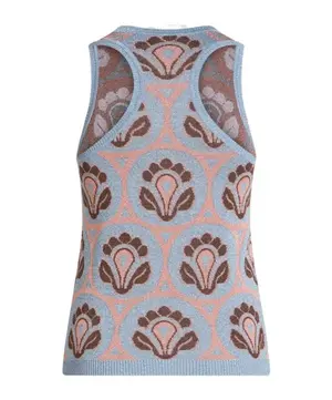 Etro Patterned Jacquard Knit Tank Top