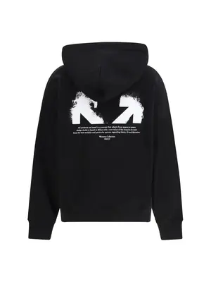 Off-White Oversized Arrow Skate Drawstring Hoodie