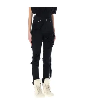 Rick Owens Detroit Distressed Denim Jeans