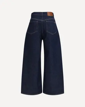 Max Mara Tabella Wide Leg Jeans - Navy Blue