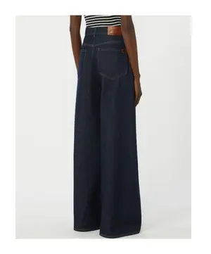 Max Mara Tabella Wide Leg Jeans - Navy Blue