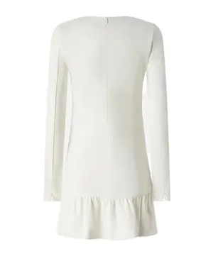 Pinko Square-neck Mini Dress With Ruffled Hem