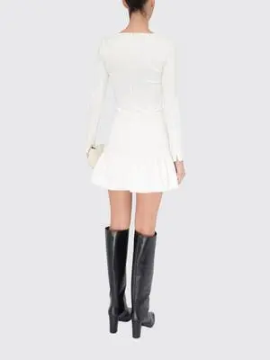 Pinko Square-neck Mini Dress With Ruffled Hem