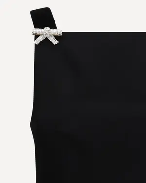 Prada Bow Detailed Cady Mini Dress