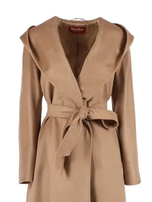 Max Mara Danton Tie-waisted Coat - Cammello