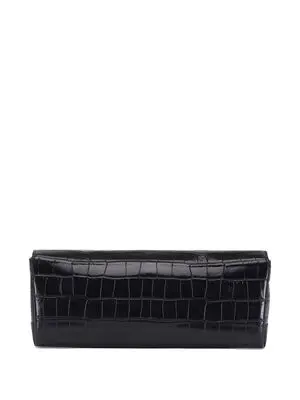 TOTEME Soft Embossed T-clutch Bag - Black