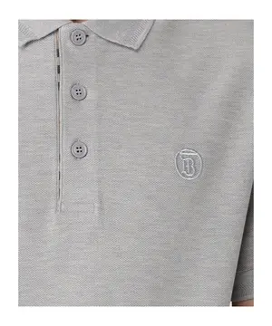 Burberry Logo Embroidered Short-sleeved Polo Shirt