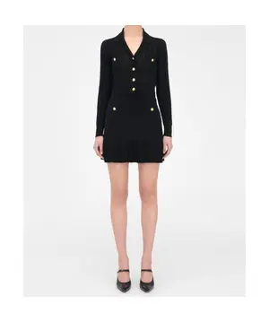 Alessandra Rich Button-up Knitted Cardigan With Collar