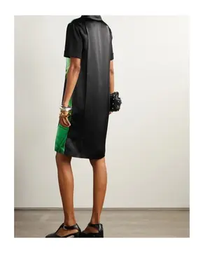 JIL SANDER Printed Satin Midi Dress